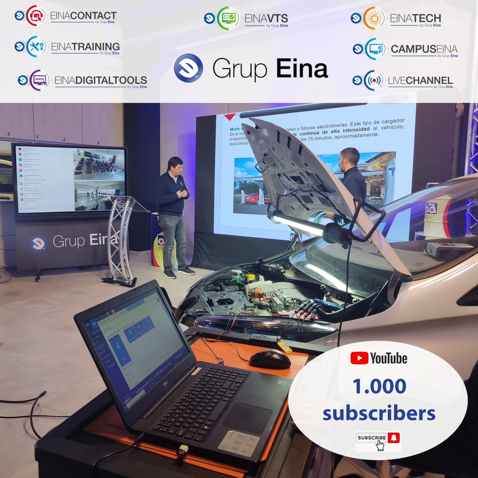 1,000 subscribers on YouTube - Eina